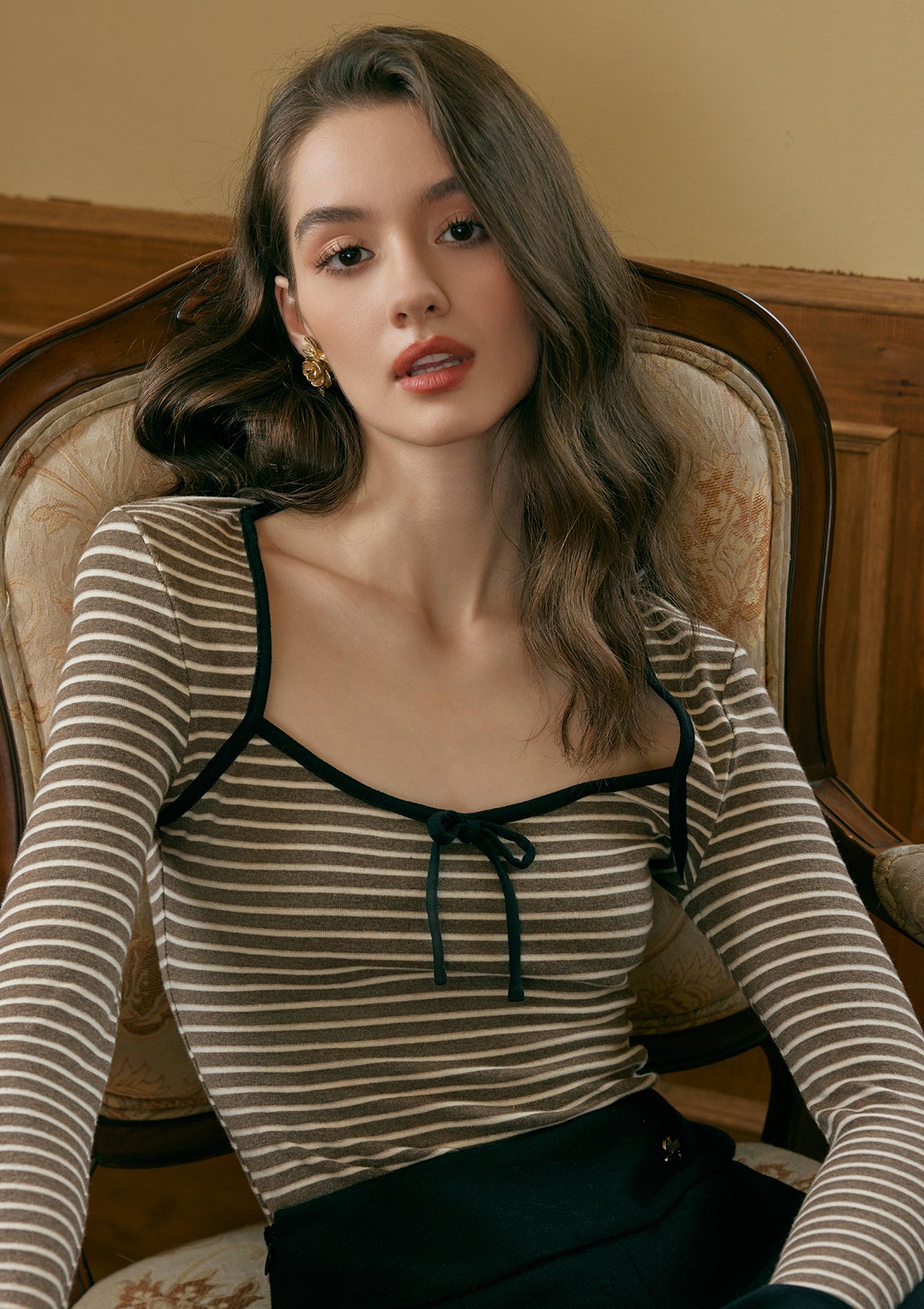 New York Girl Striped Underlay