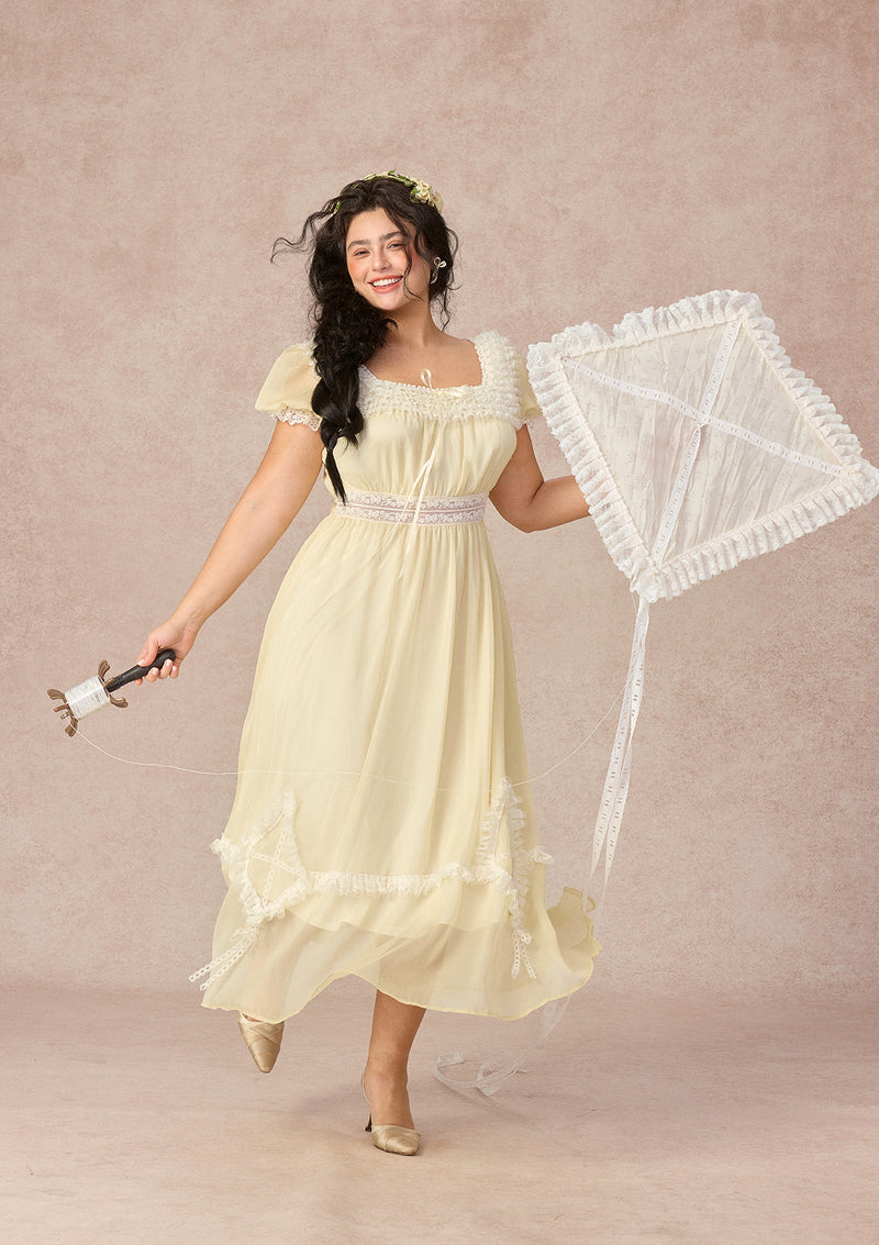 Curve&Plus Yellow Kite Dress